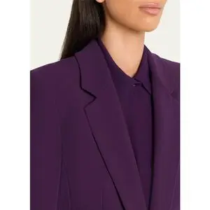Michael Kors Tailored Single-button Blazer - Amethyst