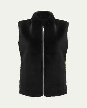 Gorski Lamb Shearling Vest With Loro Piana Wool