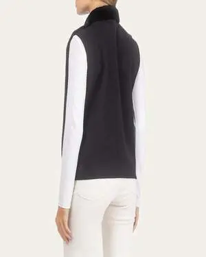Gorski Lamb Shearling Vest With Loro Piana Wool