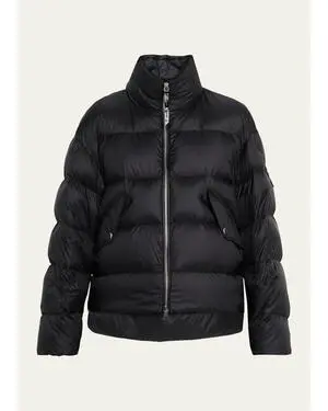 Moncler X Ee72 Edward Enninful Blas Short Down Jacket - Black