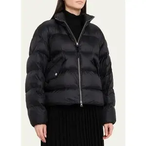 Moncler X Ee72 Edward Enninful Blas Short Down Jacket - Black
