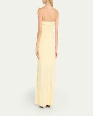 Simkhai Emma Draped Strapless Dress
