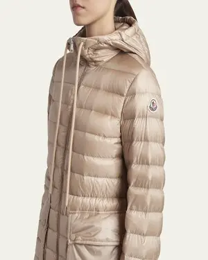 Moncler Jasmin Hooded Short Down Parka - Black