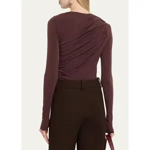 FRAME The Draped Top - Currant