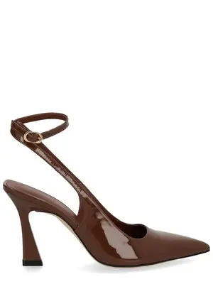 STUART WEITZMAN Vinnie 85 Strap Pumps - Brown