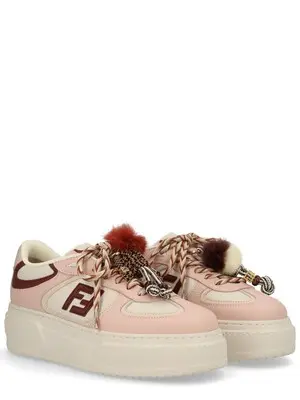 Fendi Match Sneakers - Beige