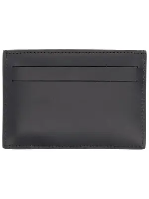Fendi Leather Card Holder - Black