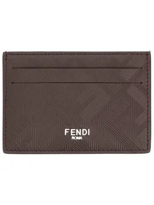 Fendi Leather Card Holder - Multicolour