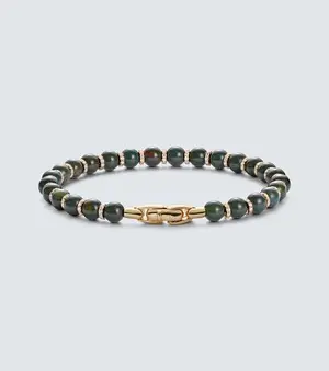 David Yurman Spiritual Beads Bracelet With Bloodstones And Diamonds