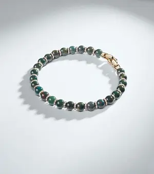David Yurman Spiritual Beads Bracelet With Bloodstones And Diamonds