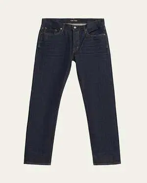 TOM FORD Dark Rinse Selvedge Straight-fit Jeans
