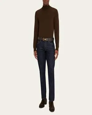 TOM FORD Dark Rinse Selvedge Straight-fit Jeans