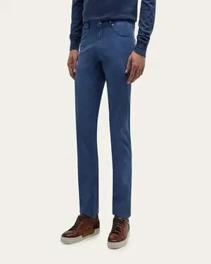 Peter Millar Wayfare 5-pocket Stretch Denim Pants - Mdblue