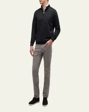 Peter Millar Wayfare 5-pocket Stretch Denim Pants - Mdblue