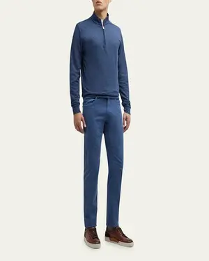Peter Millar Wayfare 5-pocket Stretch Denim Pants - Mdblue