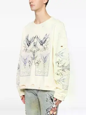 WHO DECIDES WAR BY EV BRAVADO Ascension Sweatshirt - Yellow