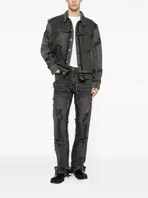 WHO DECIDES WAR Exposure Straight-leg Jeans - Grey
