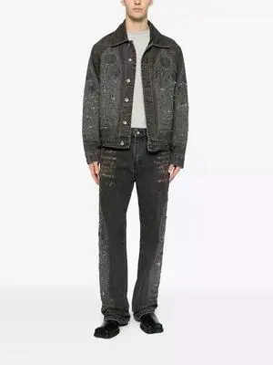 WHO DECIDES WAR Mechanic Denim Jacket - Brown