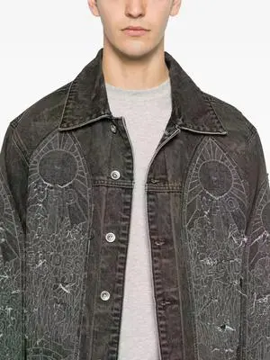 WHO DECIDES WAR Mechanic Denim Jacket - Brown