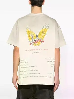 WHO DECIDES WAR Graphic-print T-shirt - Neutrals
