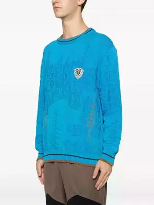 KIKO KOSTADINOV Fitz Embroidered Sweater - Blue