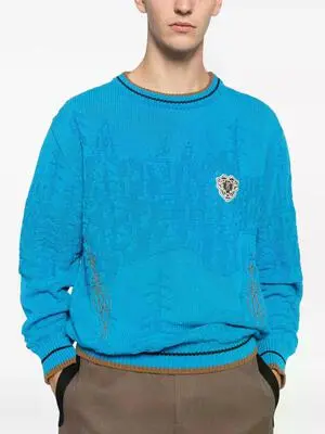 KIKO KOSTADINOV Fitz Embroidered Sweater - Blue
