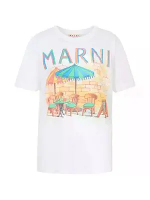 Marni Postcard-print Short-sleeve T-shirt