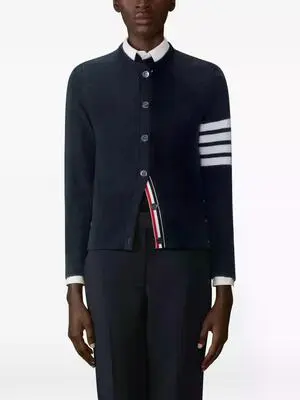 Thom Browne Lunar New Year Wool 4-bar Intarsia Cardigan - Blue