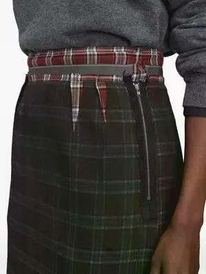 MAISON MARGIELA Tartan Midi Skirt