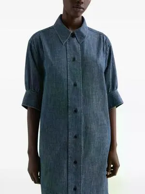 JIL SANDER Chambray Short-sleeve Dress