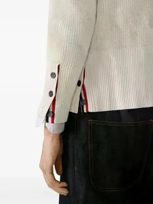 Thom Browne Striped 4-bar Sweater - Neutrals