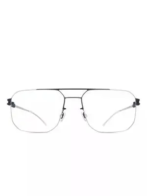 Mykita Rembert Geometric Frame Glasses - Silver