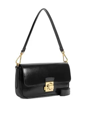 COCCINELLE Medium C-me Lock Shoulder Bag - Black