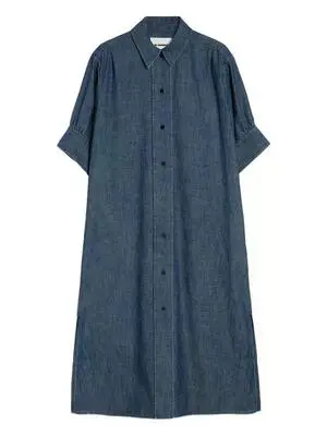 JIL SANDER Chambray Short-sleeve Dress