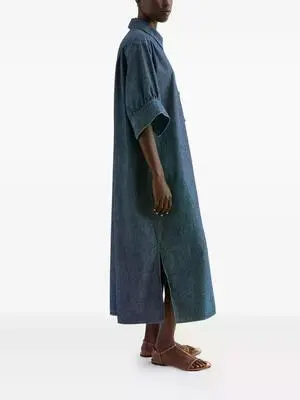JIL SANDER Chambray Short-sleeve Dress