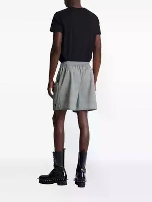 Balmain Prince Of Wales Pattern Wool Shorts