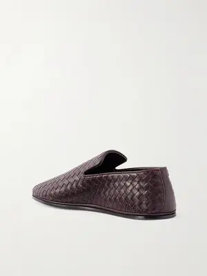Bottega Veneta Intrecciato Full-grain Leather Slippers
