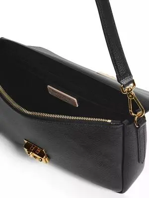 COCCINELLE C-me Lock Turnlock Shoulder Bag - Black