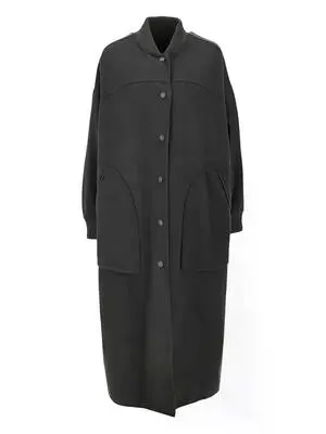Max Mara Rib-knit Pocket Parka Coat