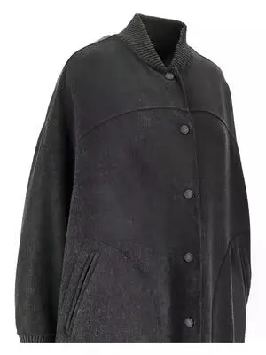 Max Mara Rib-knit Pocket Parka Coat