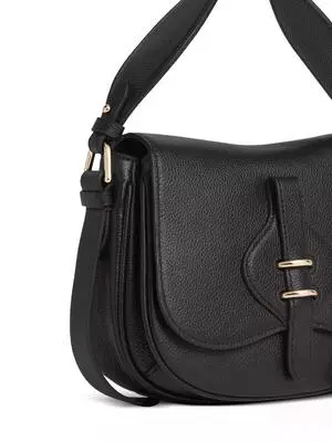 COCCINELLE Mavery Buckle-detail Shoulder Bag - Black