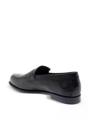 DOUCAL'S Almond Toe Slip-on Loafers