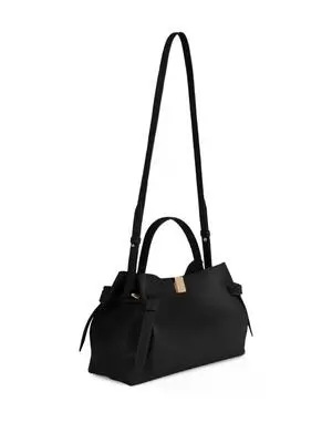 Yuzefi Embossed Logo Gyoza Bag - Black