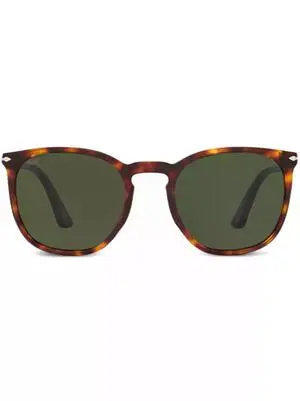 Persol Round-frame Sunglasses - Brown