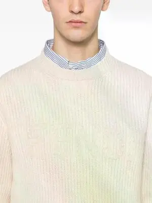Fendi Logo-embroidered Sweater - Neutrals