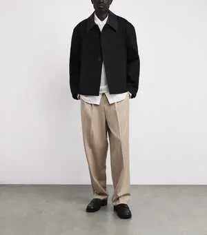 LE17SEPTEMBRE Wool-blend Pleated Straight Trousers
