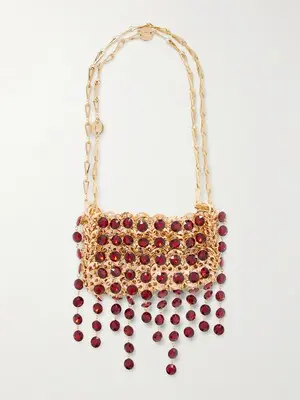 Rabanne Crystal-embellished Chainmail Shoulder Bag