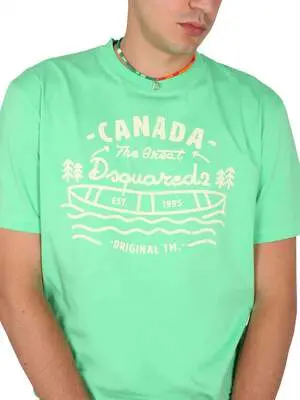 Dsquared2 Logo Print T Shirt - Green