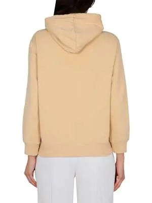 LANVIN Sweatshirt With Logo Embroidery - Beige