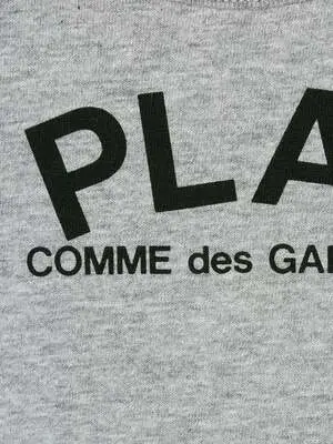 Play Comme Des Garcon Logo T-shirt - Grey